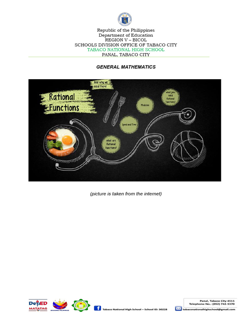 GM Representing Real Life Situations Using Rational Functions | PDF ...