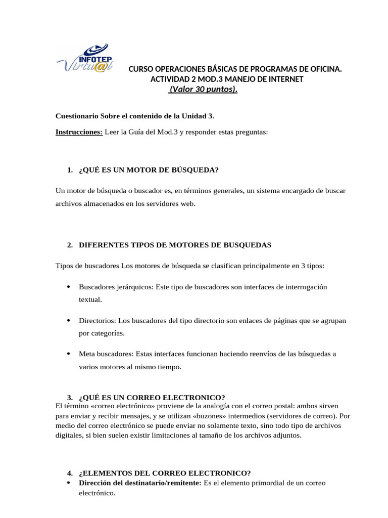 ACTIVIDAD 2 MOD.3 MANEJO DE INTERNET | PDF