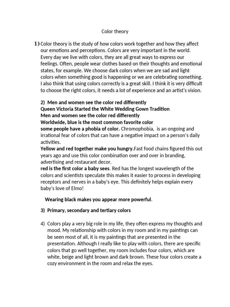 Color Theory | PDF