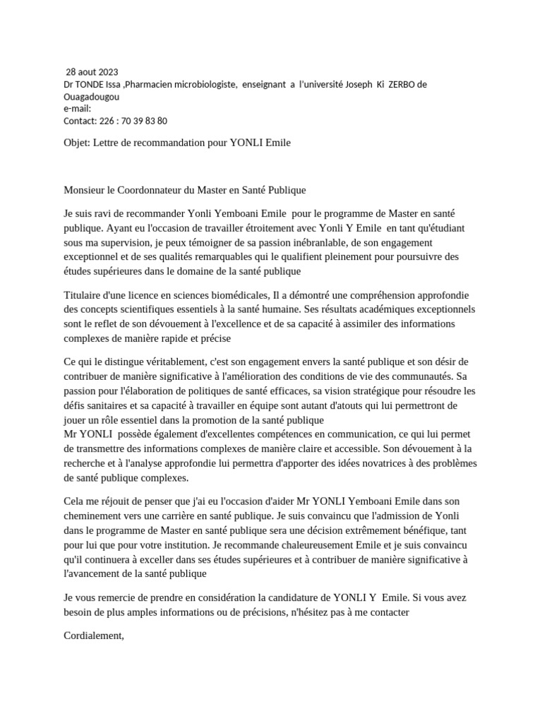 Lettre de Reco.ms _081739 | PDF