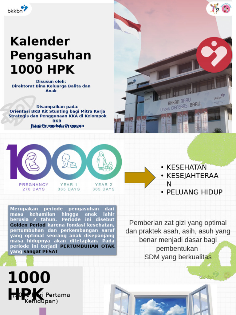 5. Materi Kalender Pengasuhan 1000 HPK | PDF
