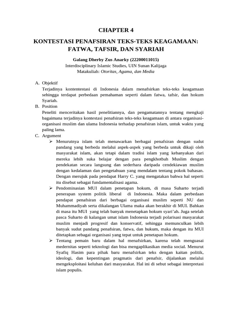 Chapter 4 Tugas Uas Otoritas | PDF