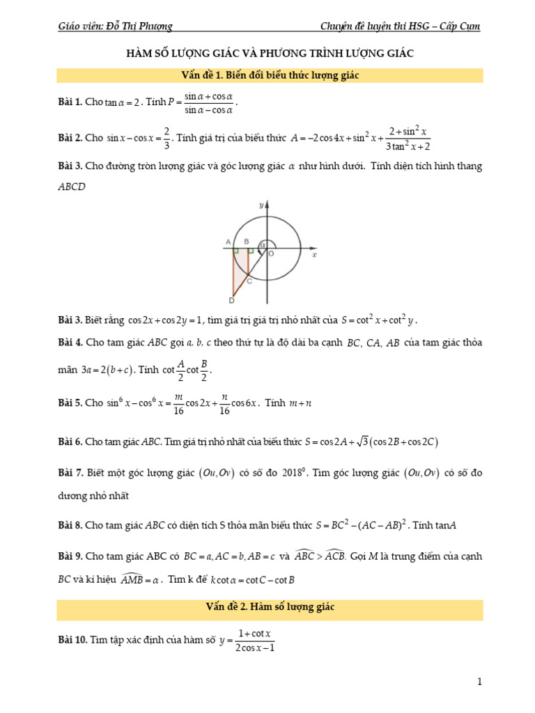 CĐ11 HSG C M Lư NG Giác | PDF