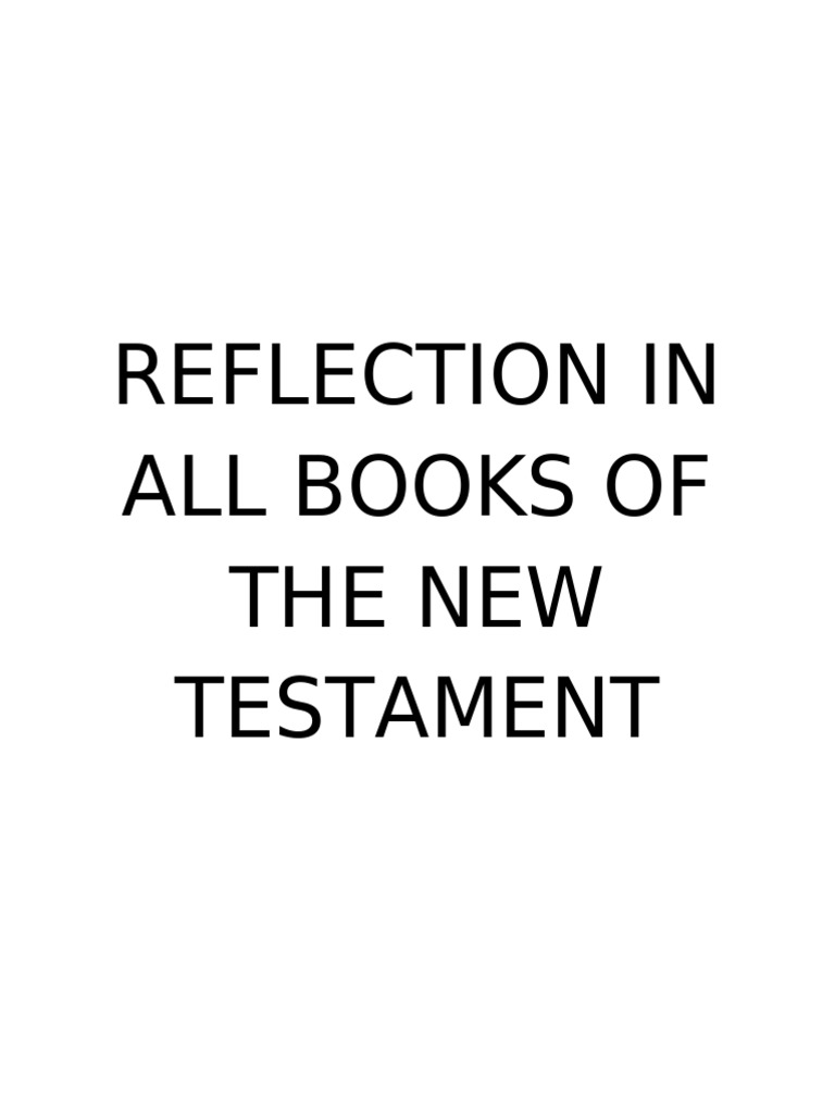 Overview of New Testament Books | PDF | Gospel Of Mark | Social Science