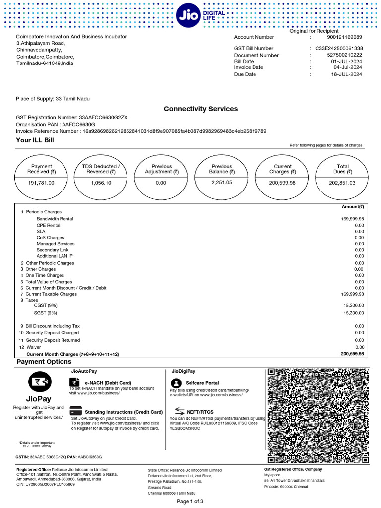 Connectivity Services: Your ILL Bill | PDF