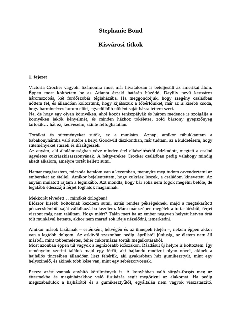 E-Harlequin 35 - Stephanie Bond - Kisvárosi Titkok | PDF