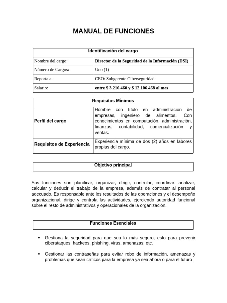 MANUAL_DE_FUNCIONES | PDF