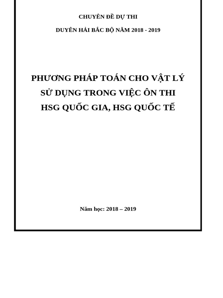 Toán Cho HSG QG | PDF