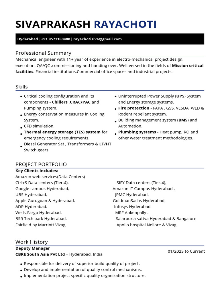 CV - Sivaprakash 2024 PDF | PDF