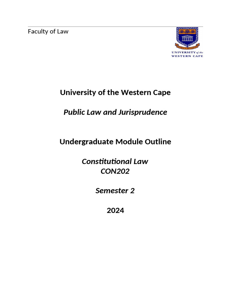 Second semester module outline 2024 for iKamva | PDF Second semester module outline 2024 for iKamva | PDF