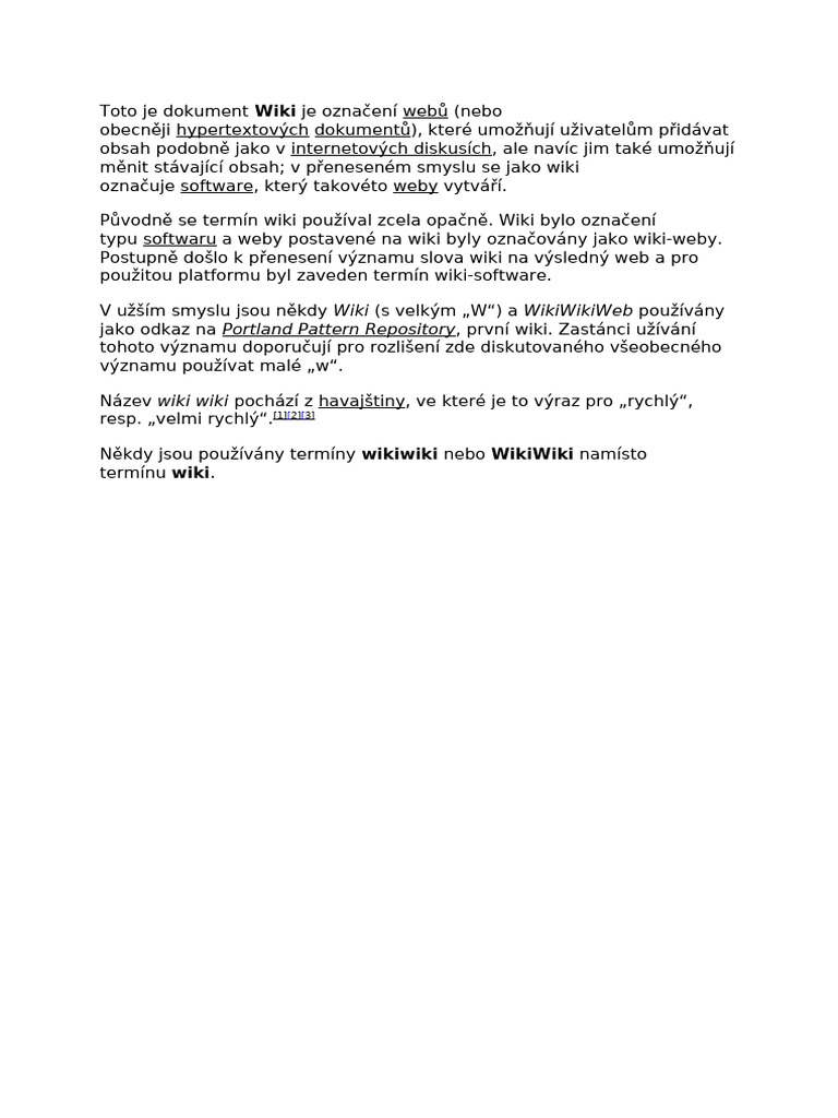 Wiki Wikiwikiweb Portland Pattern Repository | PDF