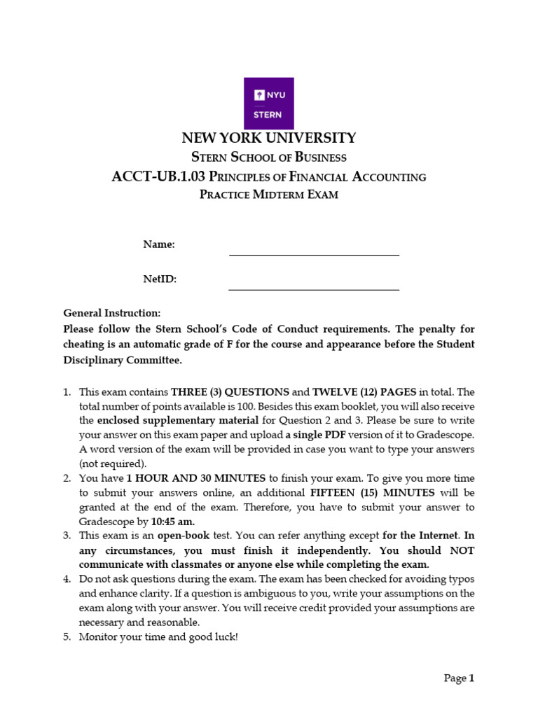 Practice Midterm Questions | PDF
