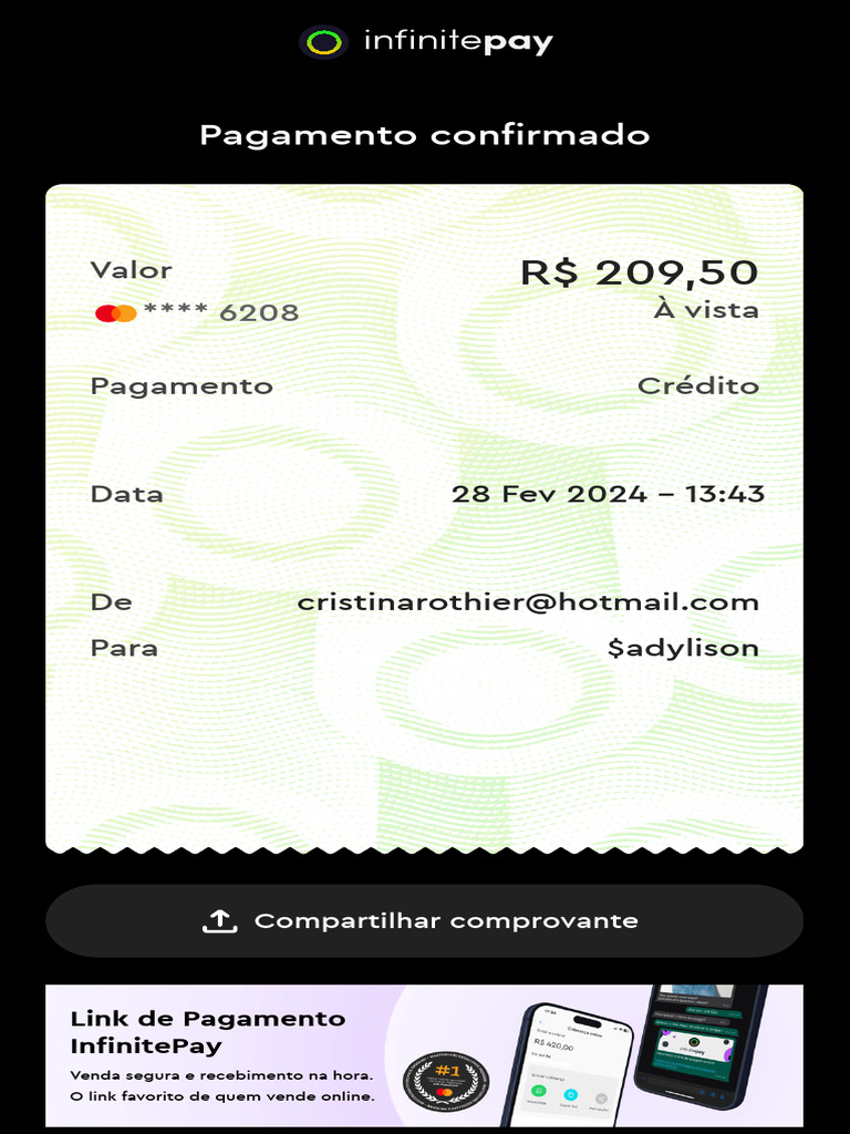 InfinitePay Link de Pagamento | PDF