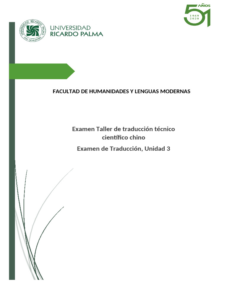 Examen U3 Formato | PDF