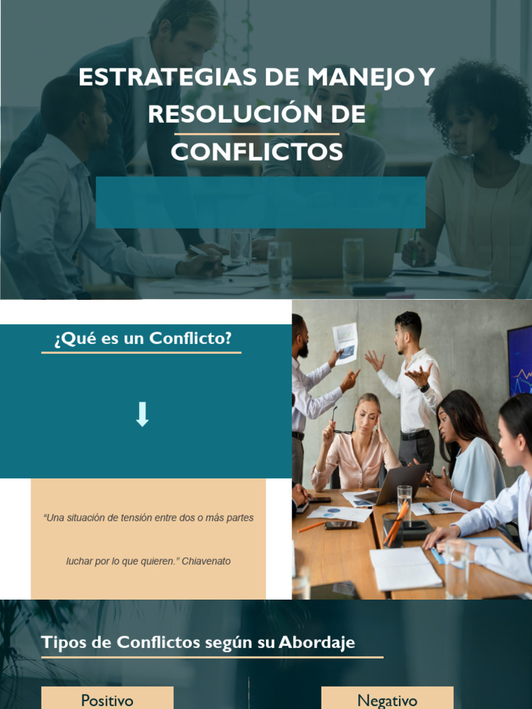 Estrategias de Manejo y Resolución de Conflictos | PDF