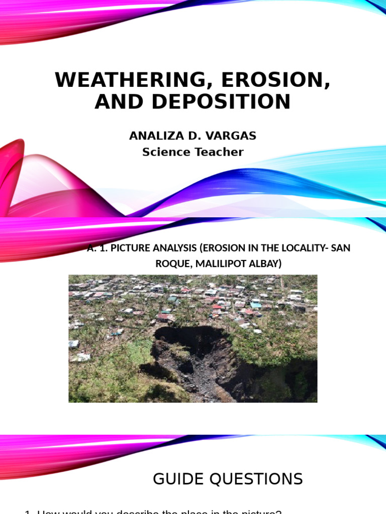 Weathering Erosion and Deposition WED | PDF