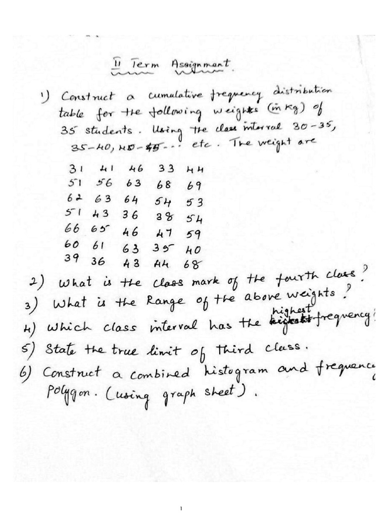 Ii Term Maths Assignment Pdf