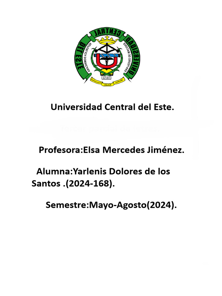 Segundo Parcial de Letras. | PDF