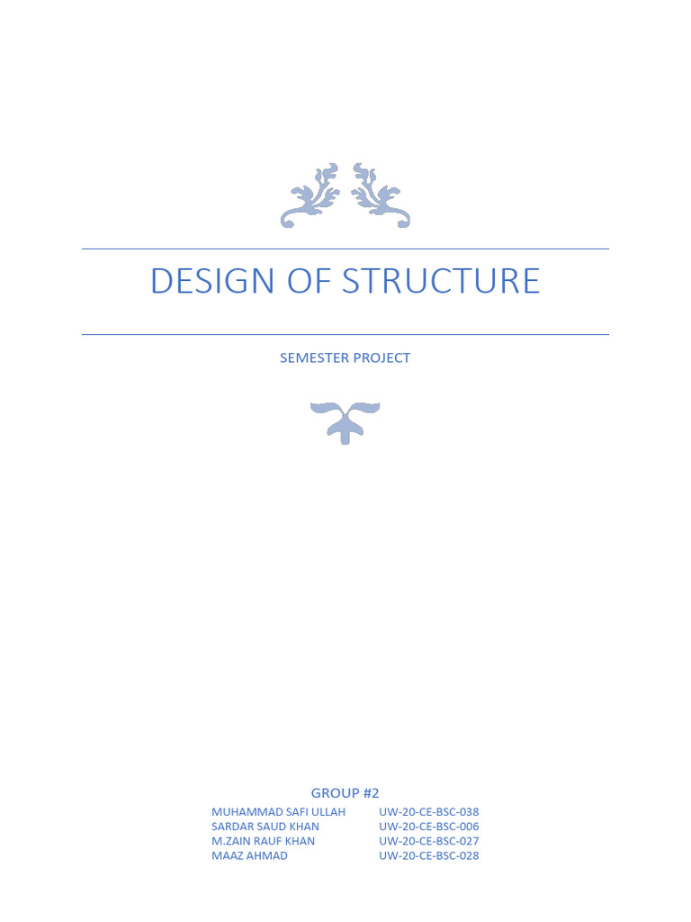 Design of Structure Project G2 | PDF