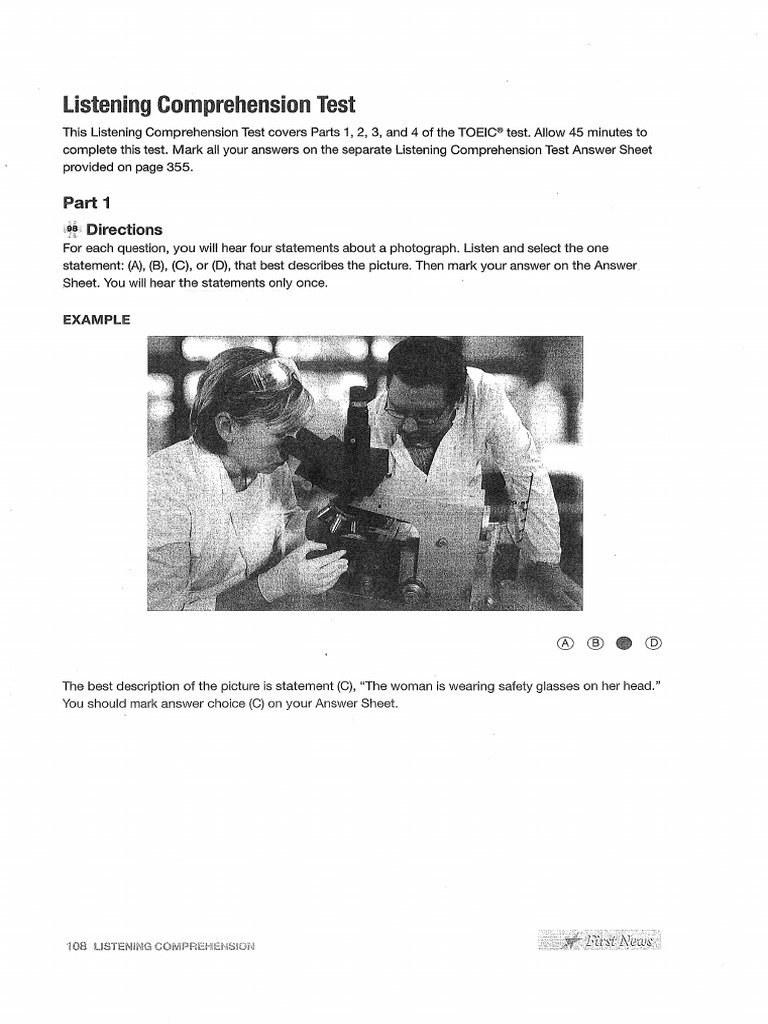 12 - TOEIC Listening Comprehension Test - Mini Test 2 | PDF