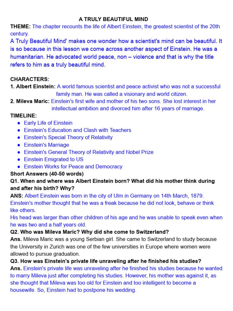 A Truly Beautiful Mind | PDF