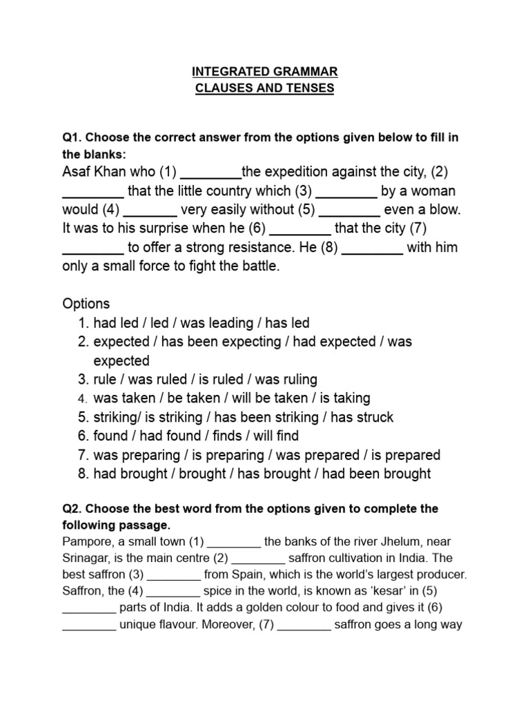 Integrated Grammar - 11 | PDF