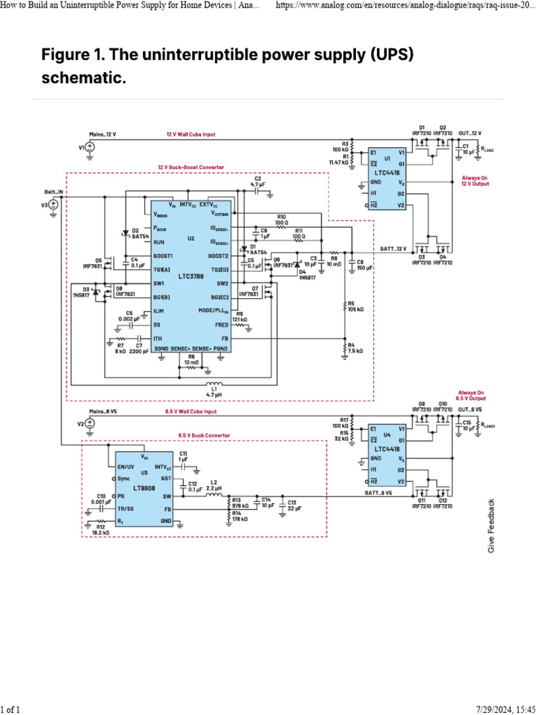 UPS Schematic | PDF
