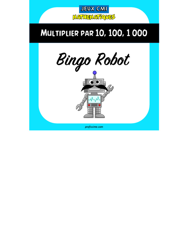 Bingo Robot | PDF