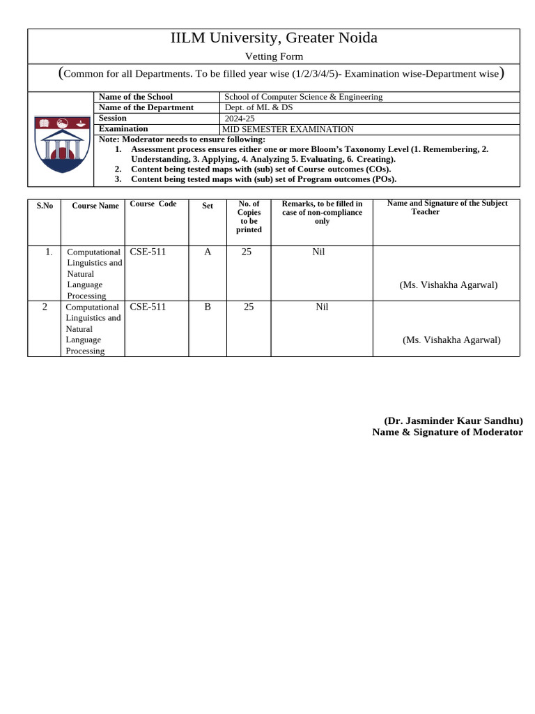 Vetting Report NLP | PDF