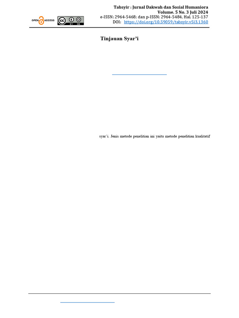 Tabsyir Vol 5 No 3 Juli 2024 Hal 125-137 | PDF