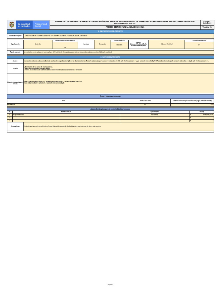 Plan de Sostenibilidad - Revisar Firmas Cedulas | PDF