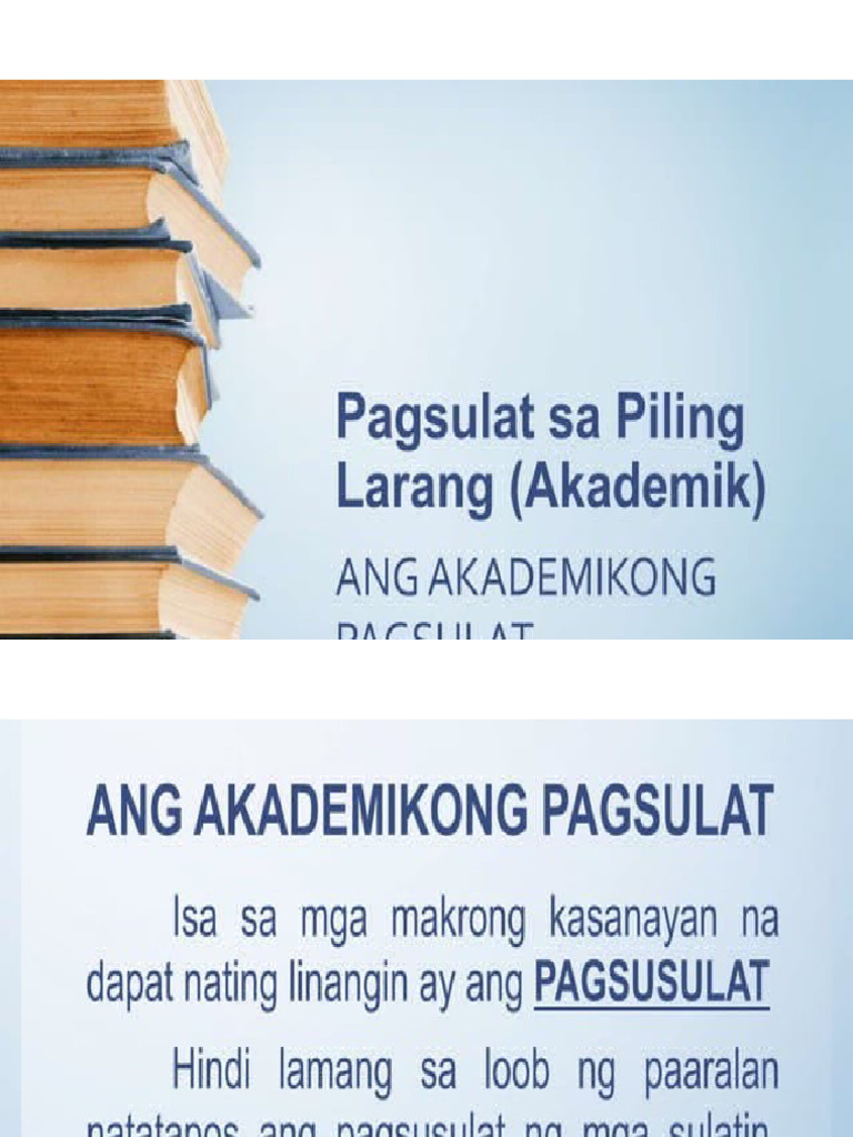 Ang Akademikong Pagsulat | PDF