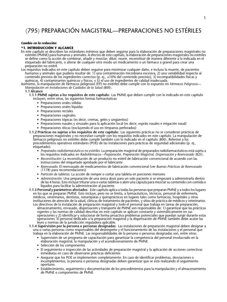 795 No Esteriles | PDF