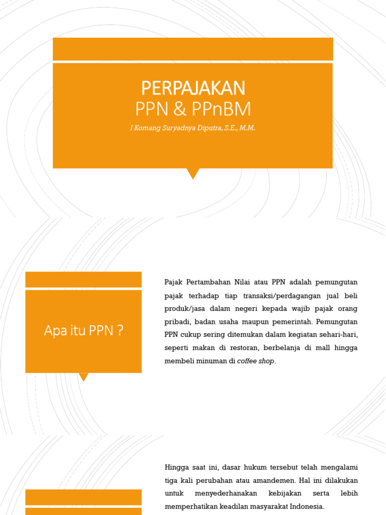 Materi 10 - PPN & PPNBM | PDF