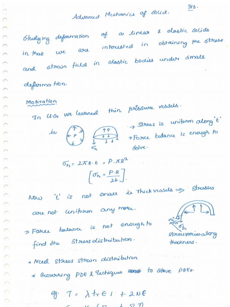Advanced Solid Mechanics | PDF