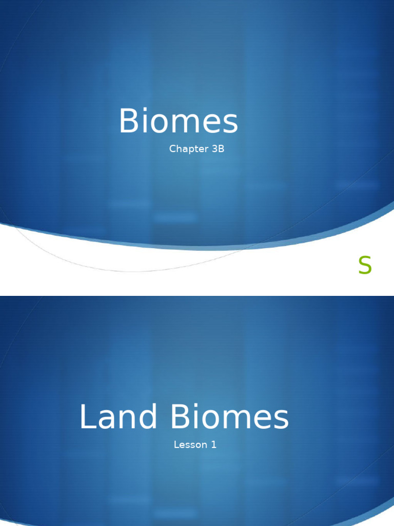 Biomes 3b PPT | PDF