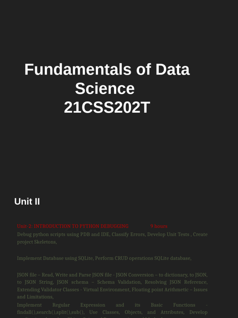 FDS - Unit 2 | PDF