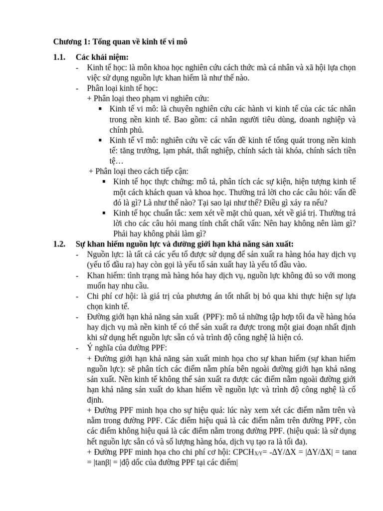 H Thong Ly Thuyt Kinh t Vi Mo | PDF