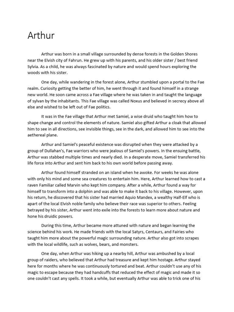 Arthur | PDF