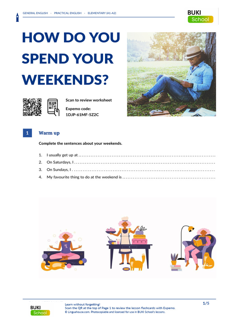 How Do You Spend Your Weekends British English Teacher | PDF