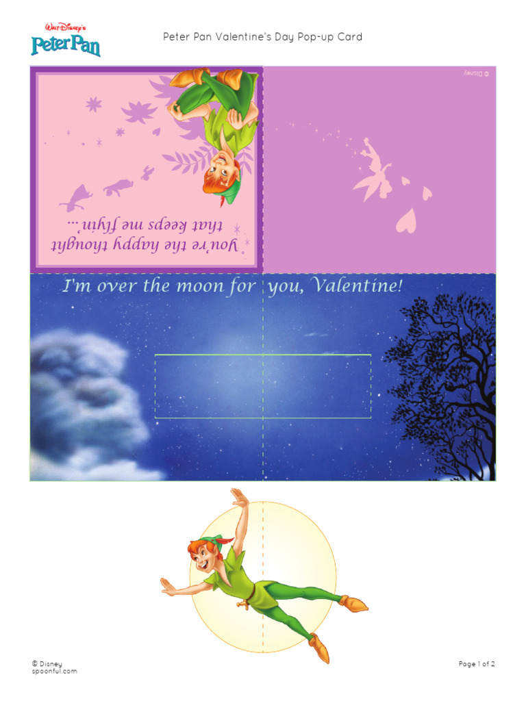 Peter Pan Pop Up Card | PDF