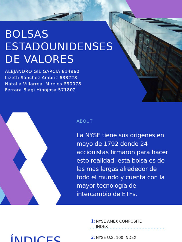 Bolsas estadounidenses de valores | PDF