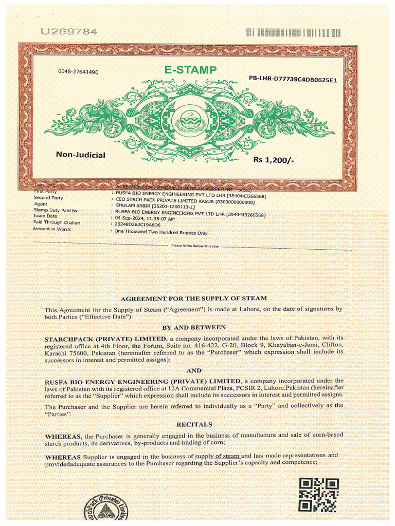 Boiler Agreement | PDF
