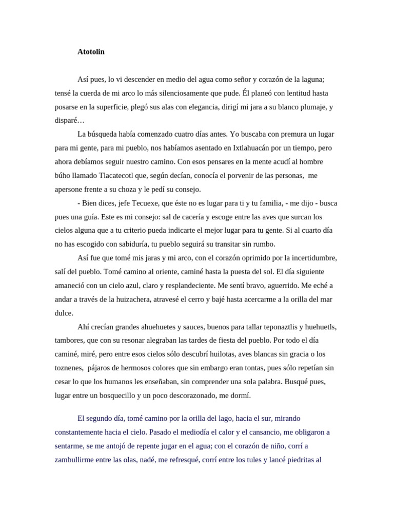 Atotolin - Pedro Ramirez | PDF | Poesía