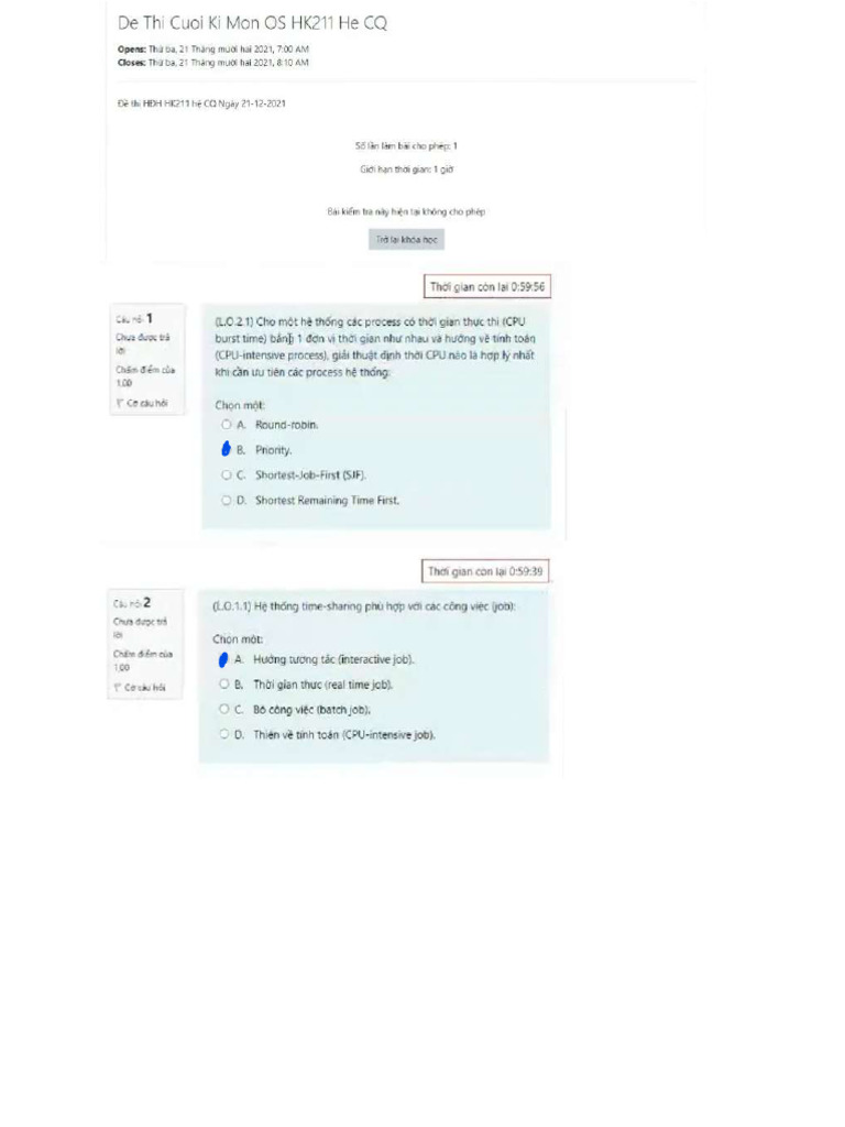 Final-211-Ko Dap An | PDF