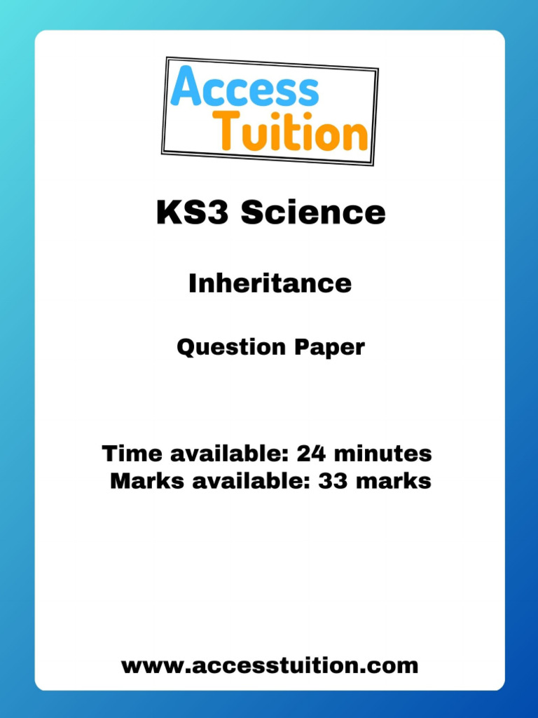 KS3 Inheritance QP | PDF