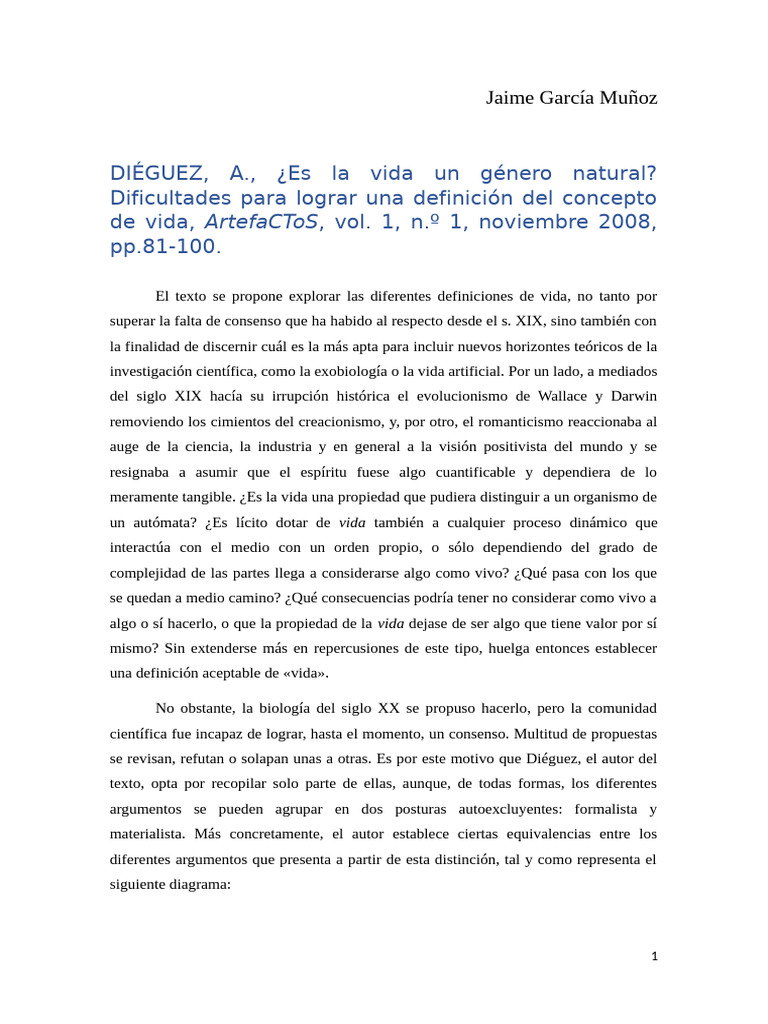 9 Concepto de Vida | PDF