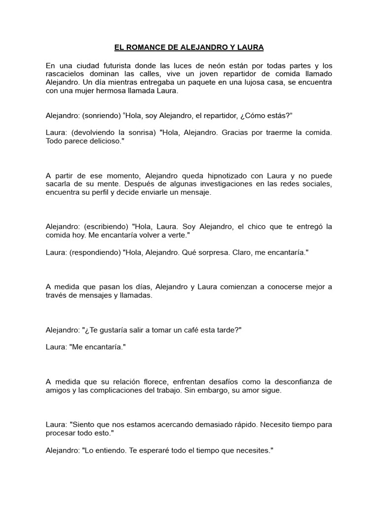 El Romance de Alejandro y Laura | PDF