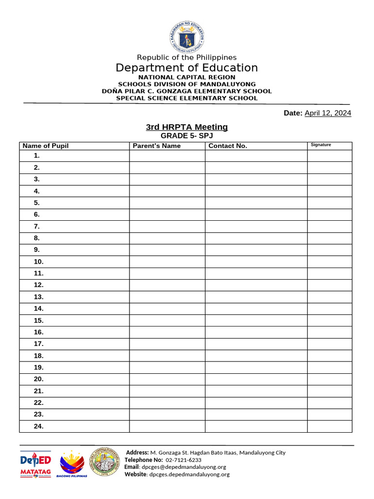 Hrpta Attendance | PDF