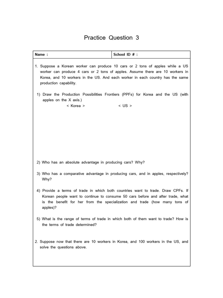 Practice Question 3 | PDF